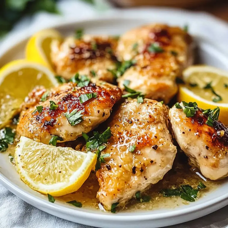 Lemon Chicken (with Lemon Butter Sauce)