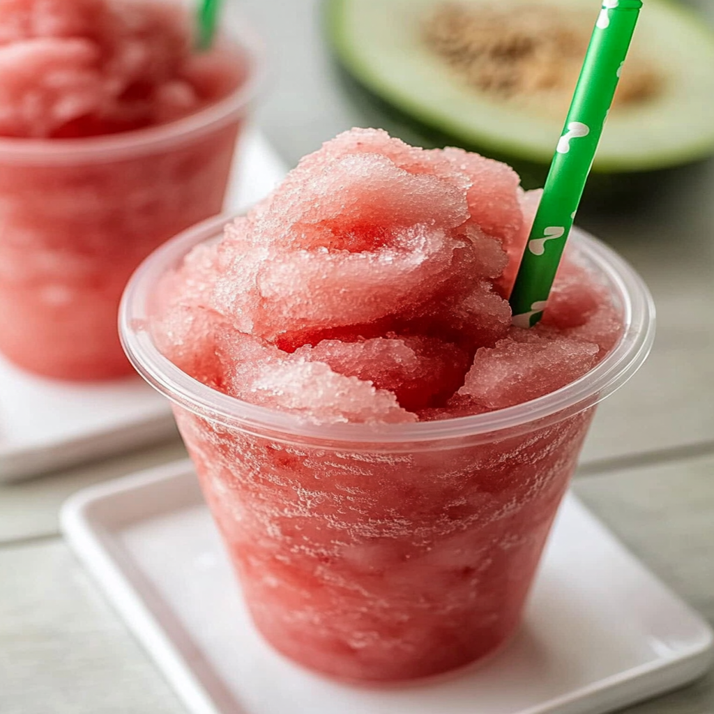 Frozen Watermelon Slush Drink