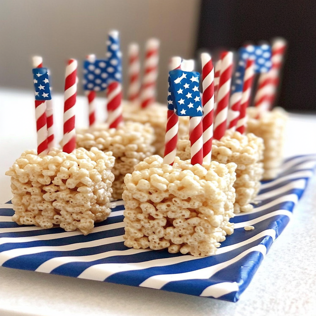 Patriotic Rice Krispie Treats