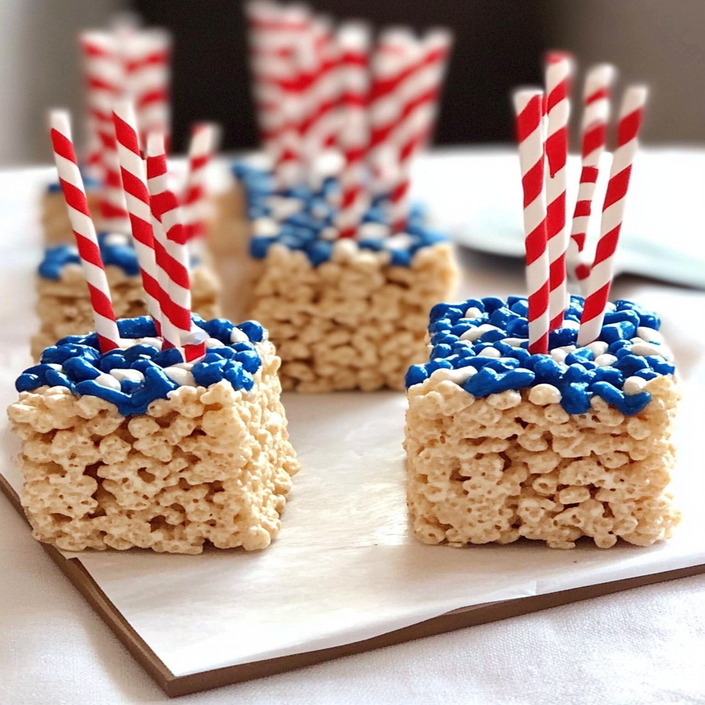 Patriotic Rice Krispie Treats