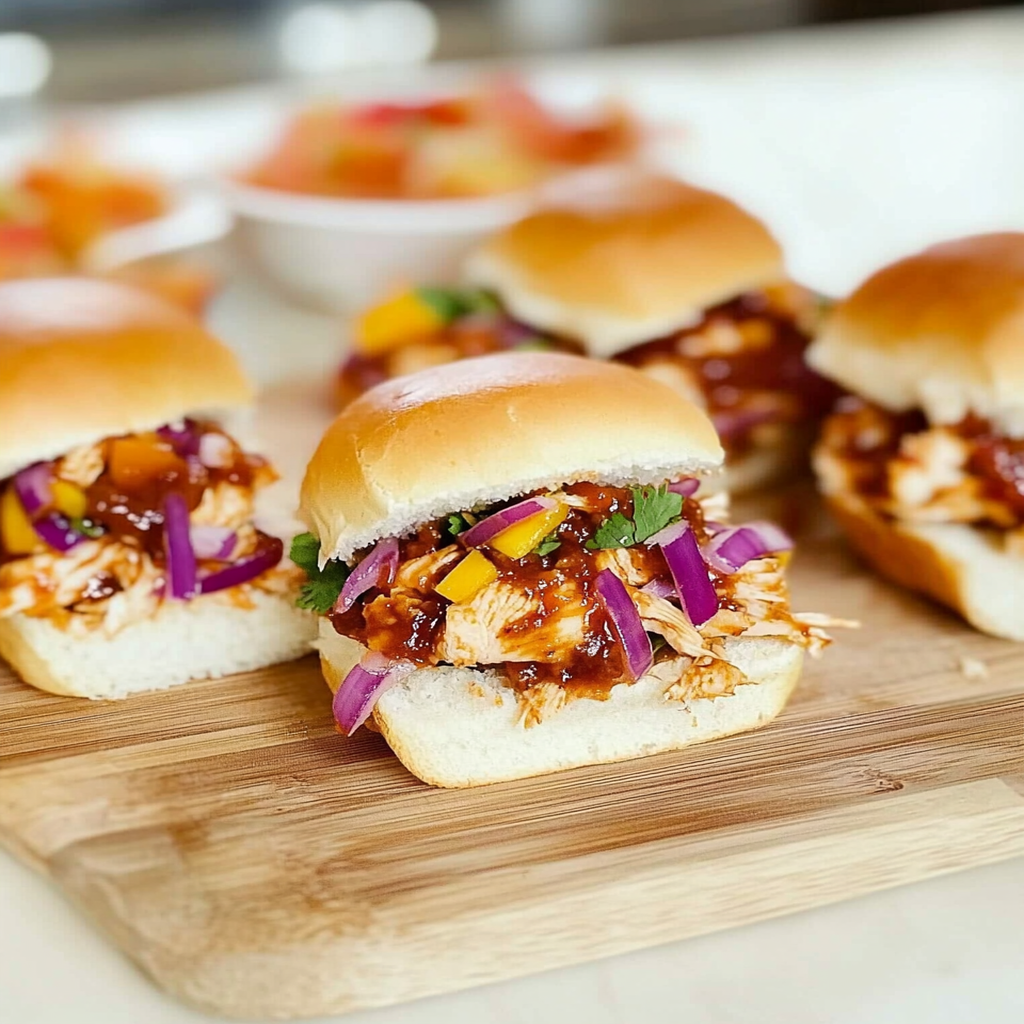 Small BBQ Chicken Sliders
