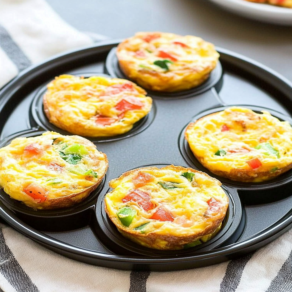 Back-to-school muffin tin omelets