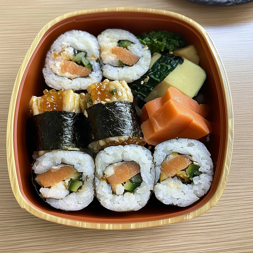 Bento-Style Sushi Rolls for Lunch Boxes