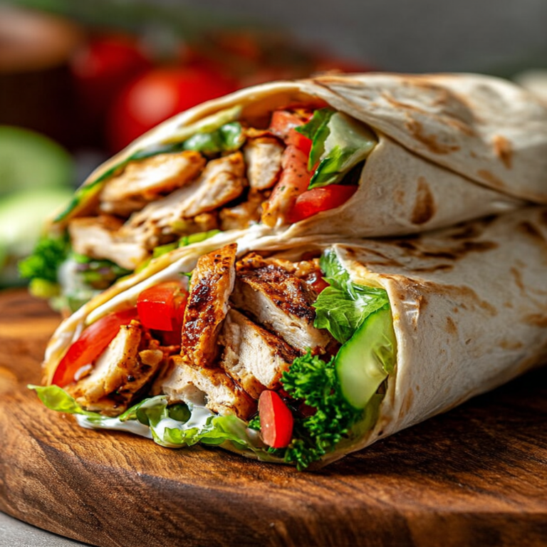 Chicken Shawarma Wrap Sandwich