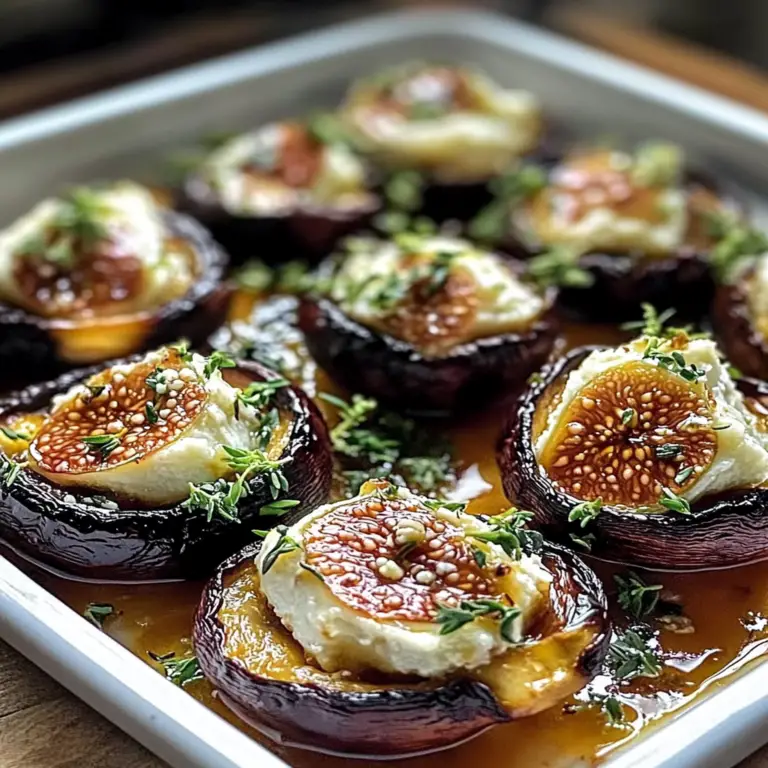 Fig and Blue Cheese Stuffed Mushrooms