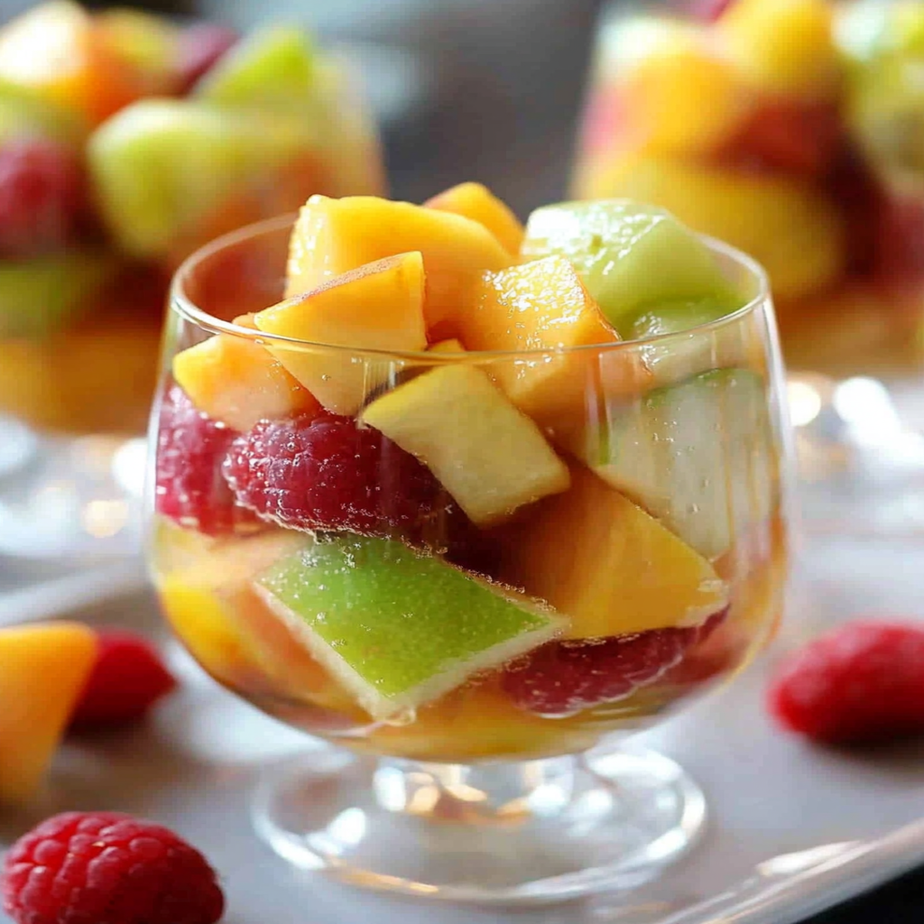 Fruit Cups with Honey-Lime Dressing
