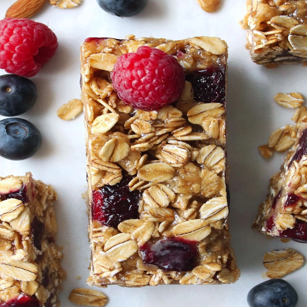 Granola Bars and Fresh Fruit Mix for Lunch Boxes