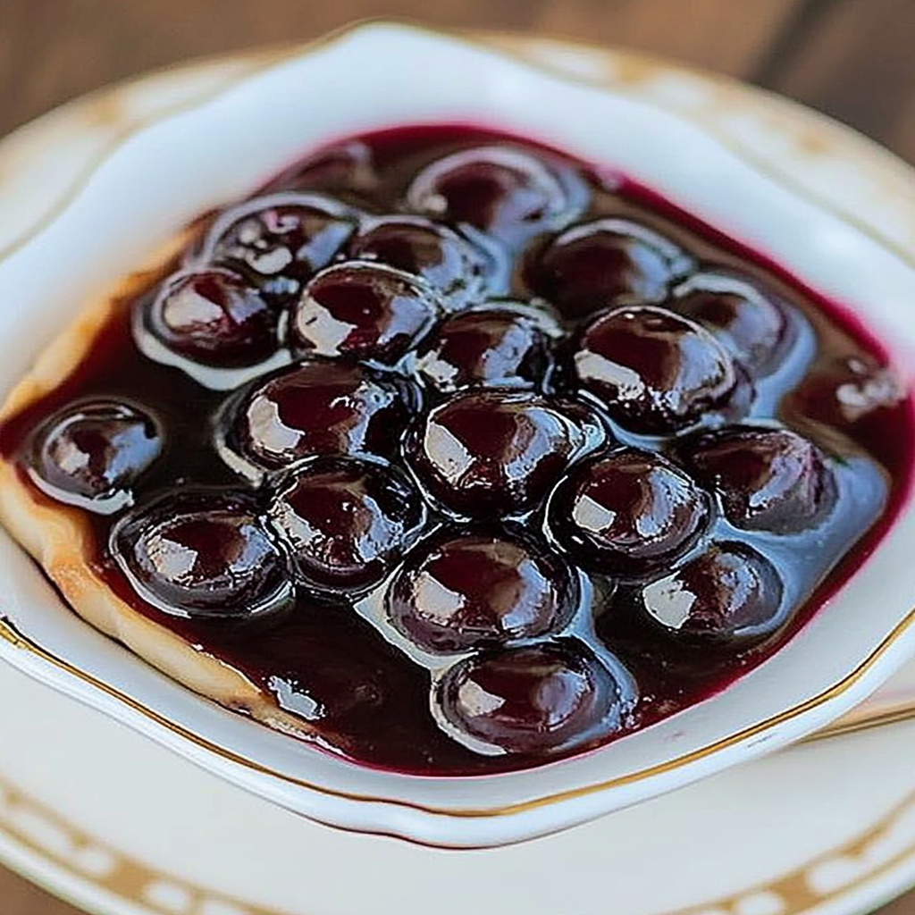 Huckleberry Maple Syrup Compote
