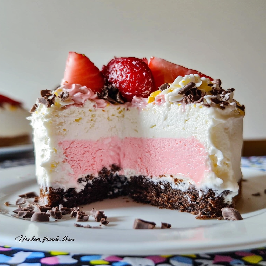 Neapolitan Ice Cream Cake