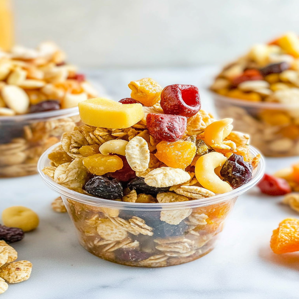 Tropical Trail Mix Snack Cups