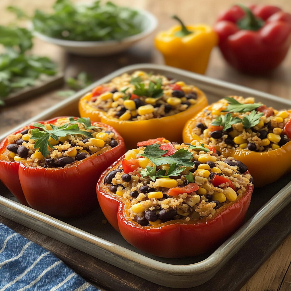 Black Bean and Corn Stuffed Peppers