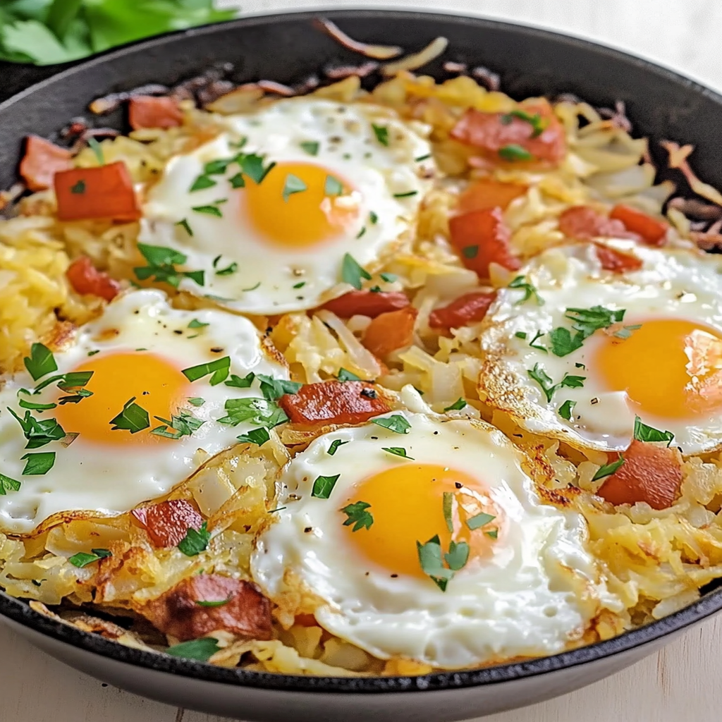 Hash Brown Skillet Brunch with Eggs