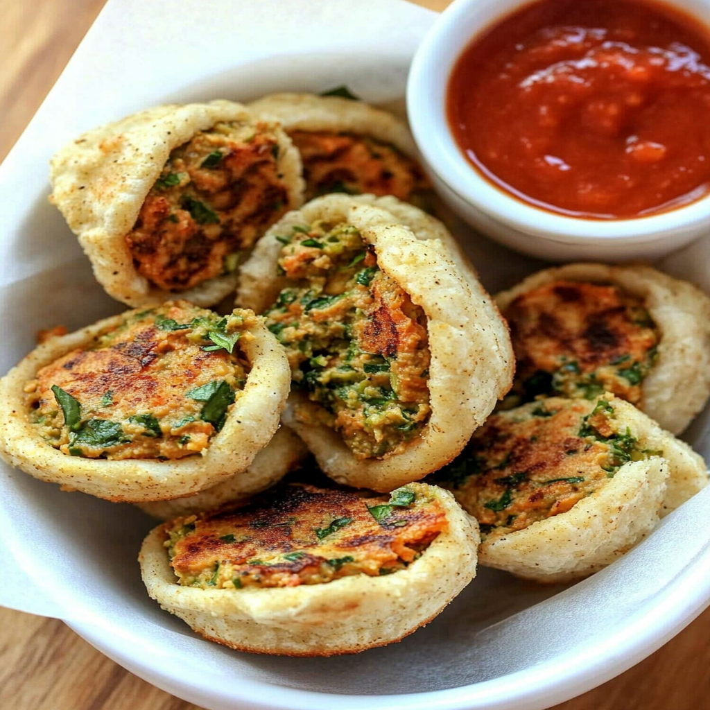 Mini Pita Pockets with Hummus