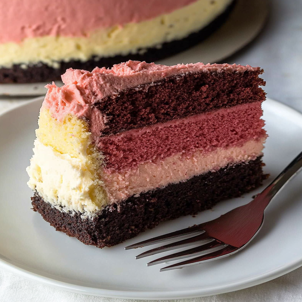 Neapolitan Mousse Cake