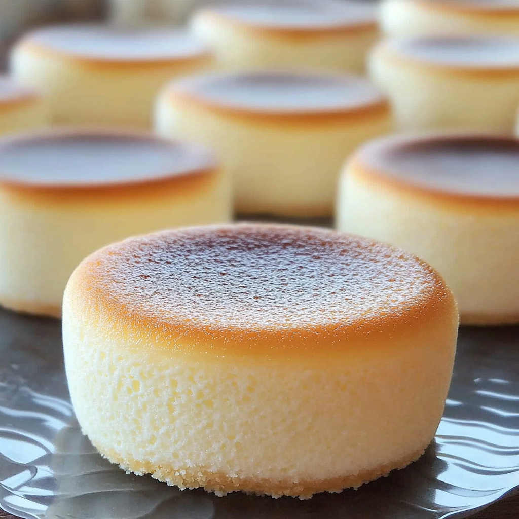 Moist Mini Japanese Cheesecakes