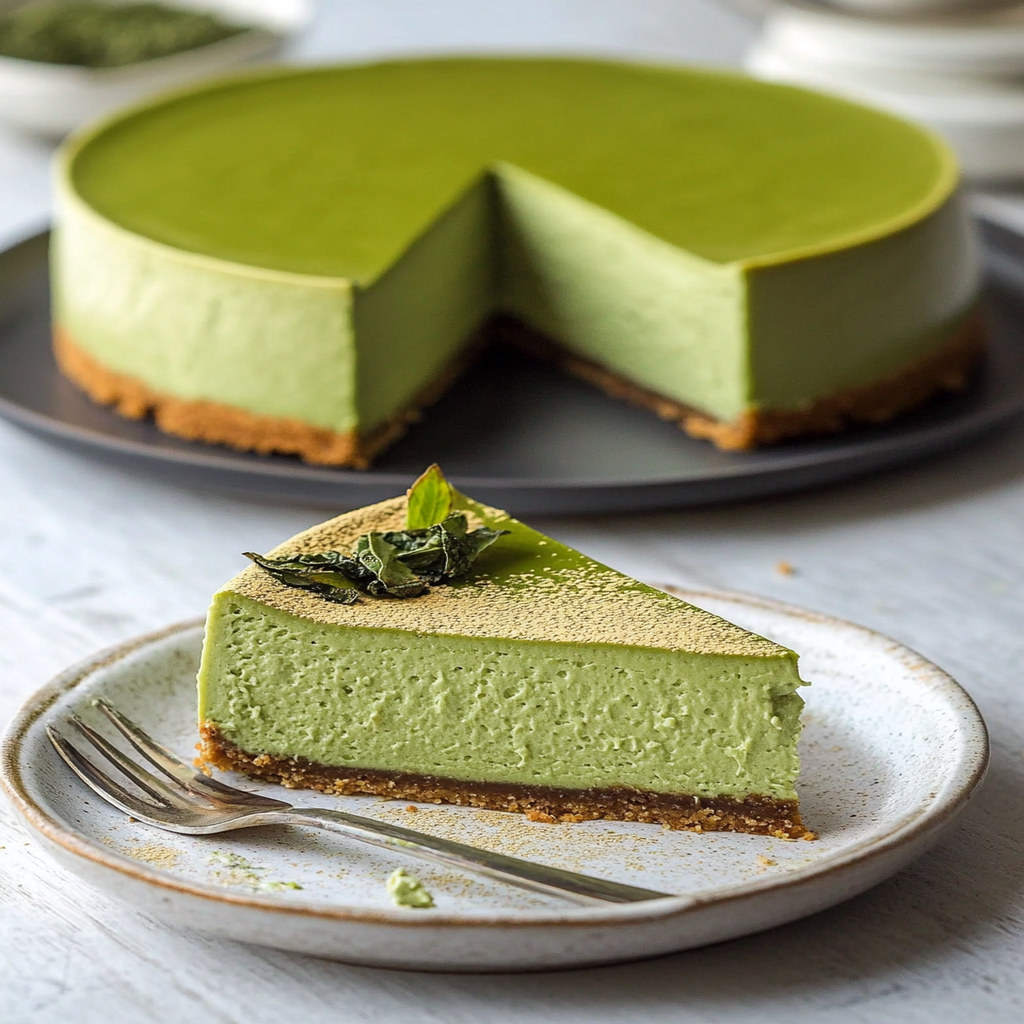 Original Matcha Japanese Cheesecake