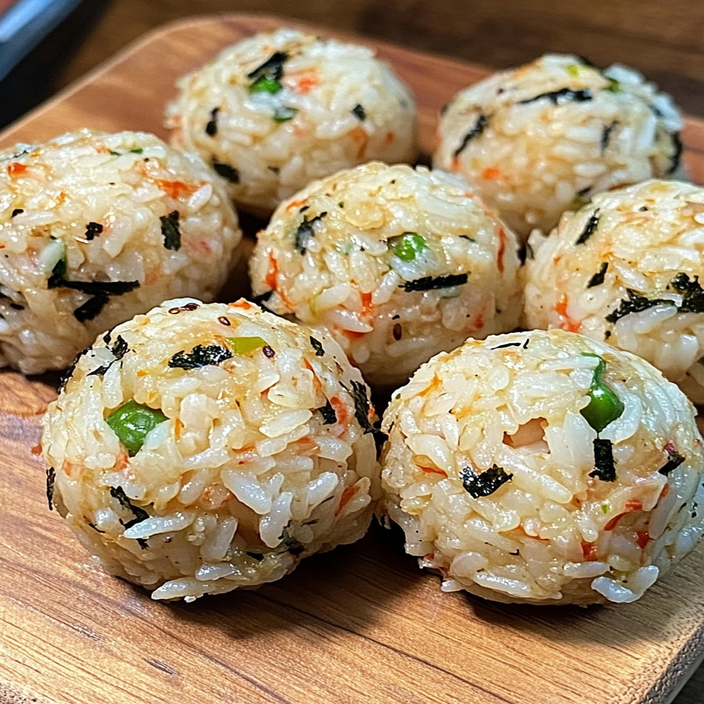 Spicy Creamy Crab Onigiri