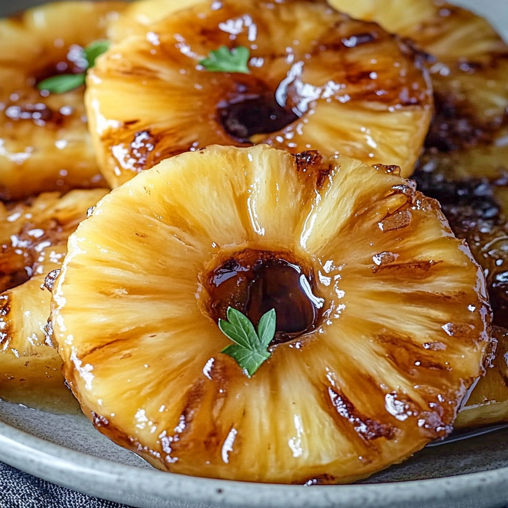 Sticky Pineapple Brown Sugar Glazed